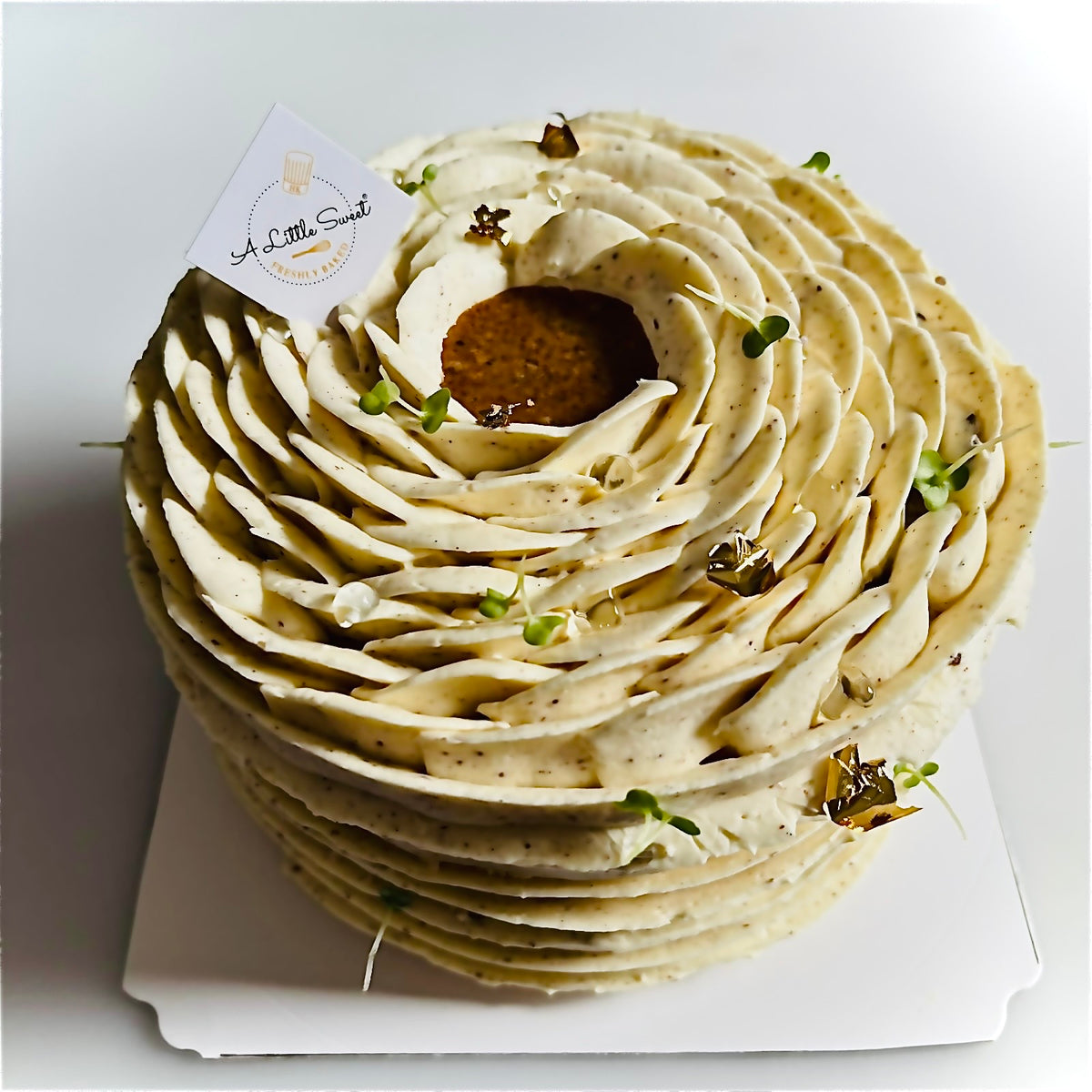 6” Almond Fresh Cream Cake – A Little Sweet